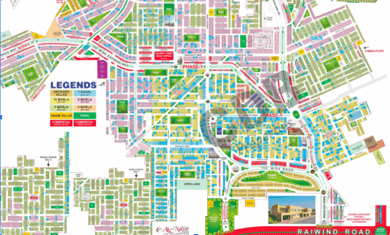 Bahria Orchard Map - Phase 1, 2, 3 & 4 Maps & Complete Layout Guide